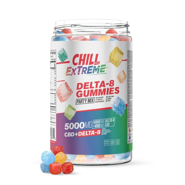 Chill Plus Extreme 20mg Delta 8 Gummies - Party Mix - 5000X 200 Count ...