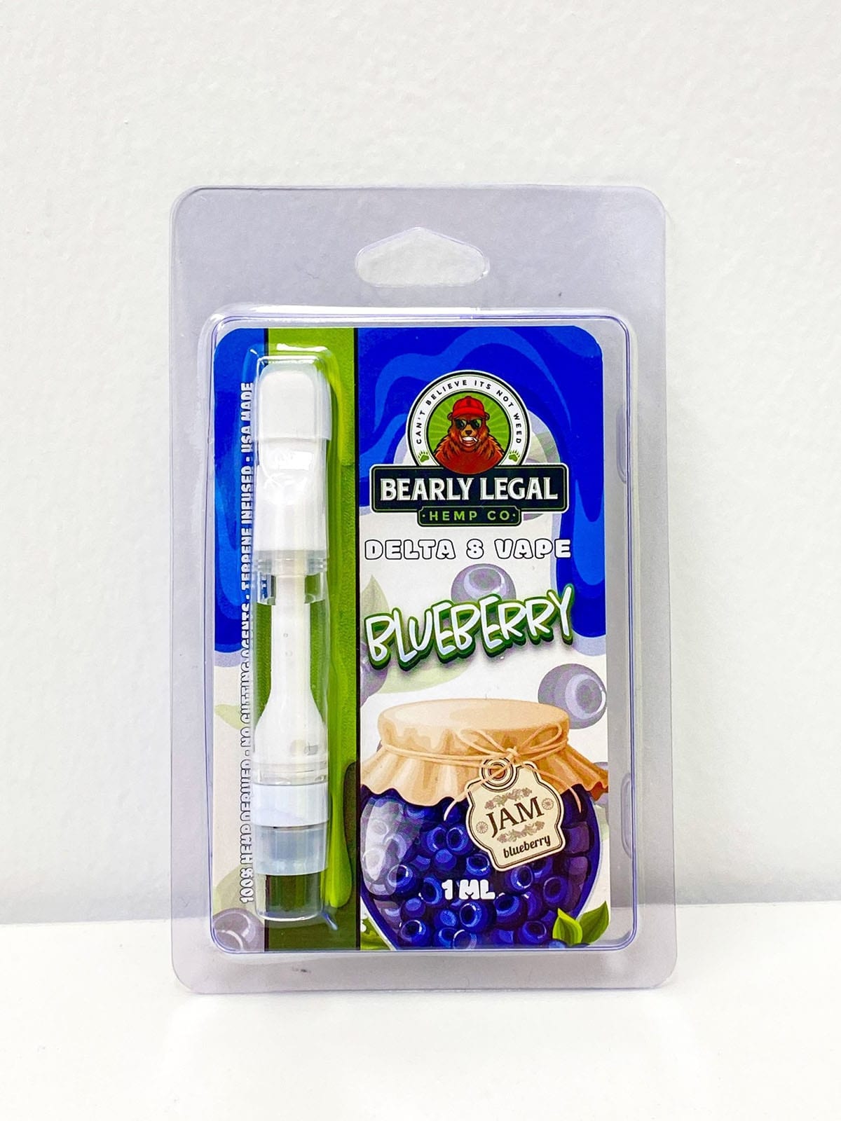 Bearly Legal Hemp Co Delta 8 Thc Vape Cart 1ml Blueberry Direct Delta 8 Shop