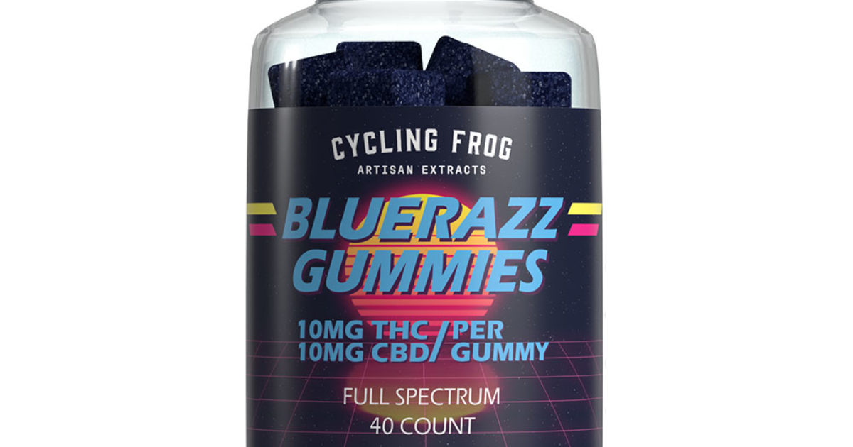 Cycling Frog Delta 9 THC + CBD Gummies - Bluerazz 20mg 40 Count ...