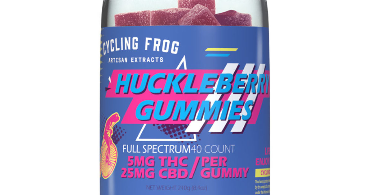 Cycling Frog Delta 9 THC + CBD Gummies - Huckleberry 30mg 40 Count ...