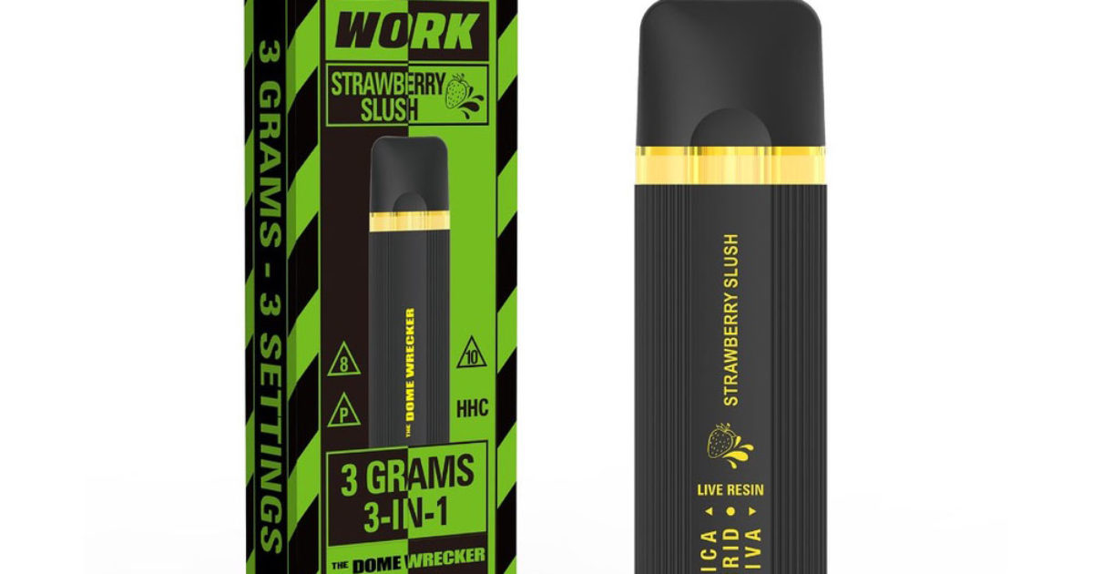 Work Delta 8 D10 Thc P Hhc Dome Wrecker Live Resin Disposable