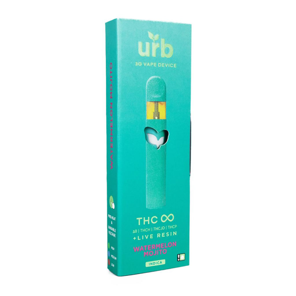 URB THC Infinity Disposable - Watermelon Mojito 3ml - Direct Delta 8 Shop