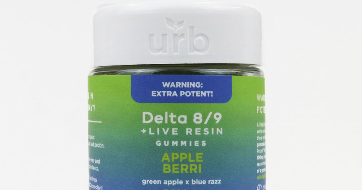 URB Delta 8/Delta 9 Spiked Gummies - Apple Berri 3500MG - Direct Delta ...