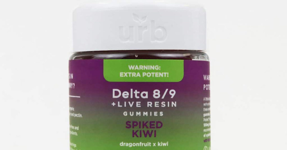 URB Delta 8/Delta 9 Spiked Gummies - Kiwi 3500MG - Direct Delta 8 Shop