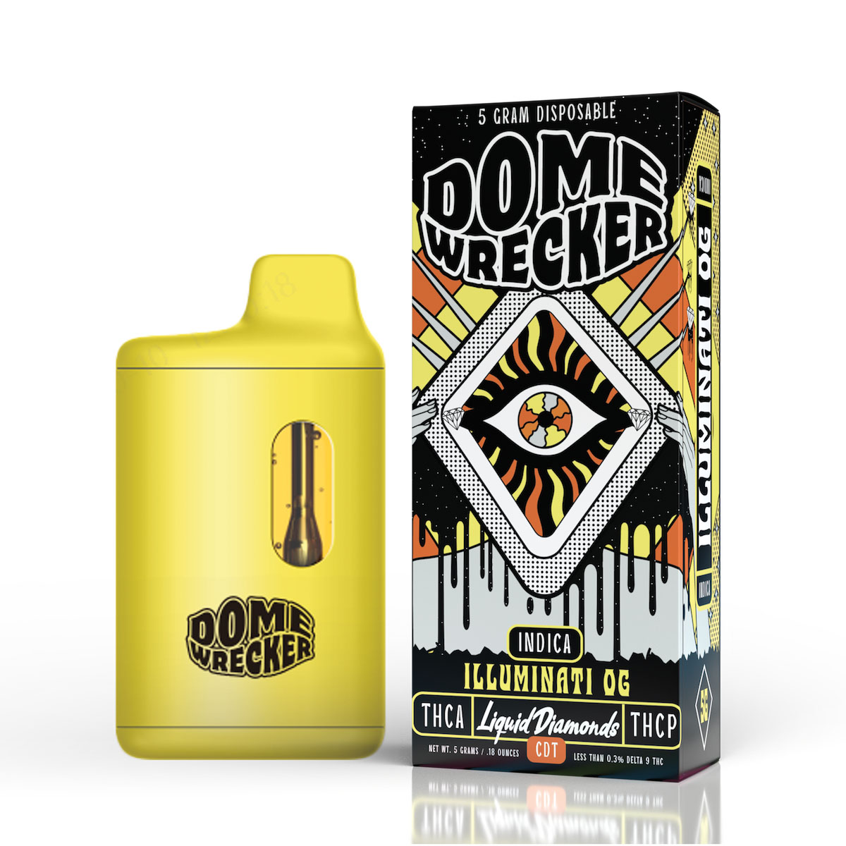 Hixotic Dome Wrecker Thca Liquid Diamonds Thcp Cdt Disposable Vape
